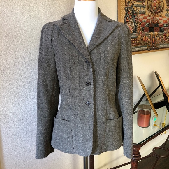 Max Studio | Jackets & Coats | Max Studio Herringbone Tweed Jacket ...